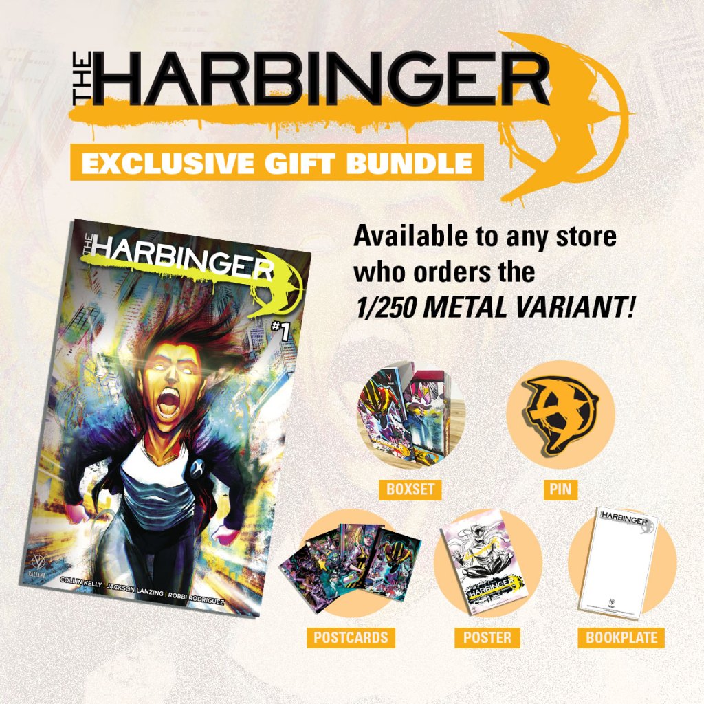 First Look At THE HARBINGER #1 Metal Cover And Gift Bundle | Geek ...